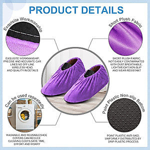 11 Pairs Reusable Non Slip Cloth Shoe Covers Washable Thickened Boot Shoe Covers for Indoors and Households, 11 Colors