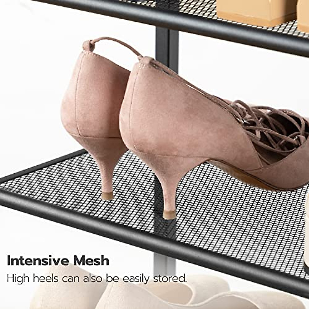 HOOBRO Shoe Rack, 6-Tier Shoe Organizer, for 18-24 Pairs of Shoes, Large Capacity Shoe Storage Shelf, Durable and Stable, for Entryway, Closet, Hallway, Dorm Room, Industrial, Rustic Brown BF67XJ01G1