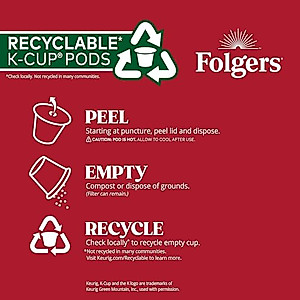 Folgers Black Silk Dark Roast Coffee, 72 Keurig K-Cup Pods