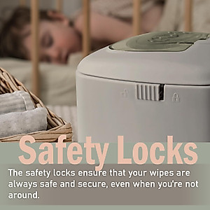 GOGO Pure Baby Wet Wipe Warmer and Wet Wipe Dispenser, Advanced Features - 4 Bright Auto Off LED Ample Lights for Nighttime Changes, Dual Heat for Baby's Comfort, Improved Design and Only at Amazon