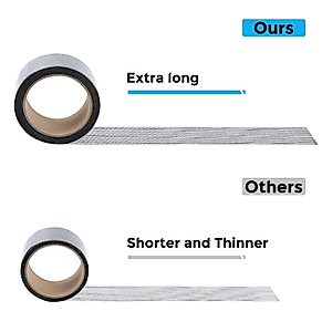 Secopad Black Window Screen Repair Tape, 2 in X 30 FT (360IN) Screen Repair Kit for Windows or Doors, Strong Adhesive Screen Patch Fiberglass Screen Tape Mesh Repair