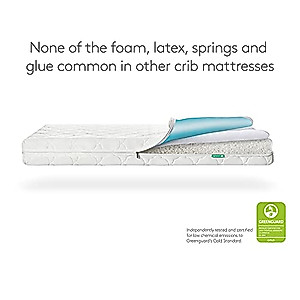 Newton Baby Crib Mattress - Waterproof Infant & Toddler Mattress, Baby Bed Mattress for Crib, Dual-Layer, Safe, Breathable & Washable Crib Mattress from Cover to Core, Deluxe 5.5 Inch-Cushion, White