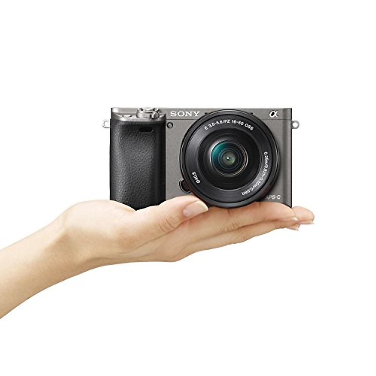 Sony Alpha a6000 Mirrorless Digital Camera with 16-50mm Lens, Graphite (ILCE-6000L/H) (Renewed)