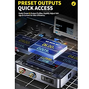 Adjustable DC Power Supply 30V 5A CNC Digital Display Portable Variable with HD IPS Color Screen for Engineering Development Energy Studies