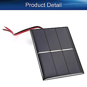 Heyiarbeit 1 Pcs 1.5V 0.65W Mini Polysilicon Epoxy Resin DIY Solar Panel Module 60mm x 80mm/2.36" x 3.15" for Cell Charger