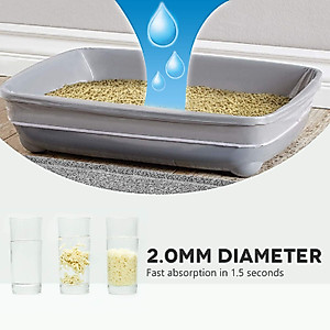 Tofu Cat Litter Natural Cat Litter Clumping Cat Litter Flushable Kitty Litter Cat Litter Unscented Ultra Odor Control Cat Litter Low Tracking Biodegradable Pellets Multi-Cat