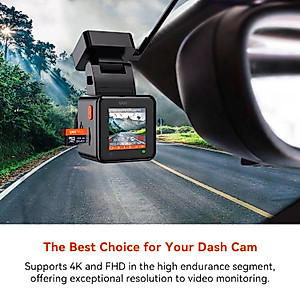 Vantrue 512GB microSDXC UHS-I U3 4K UHD Video High Speed Transfer Monitoring SD Card with Adapter for Dash Cams, Body Cams, Action Camera, Surveillance & Security Cams