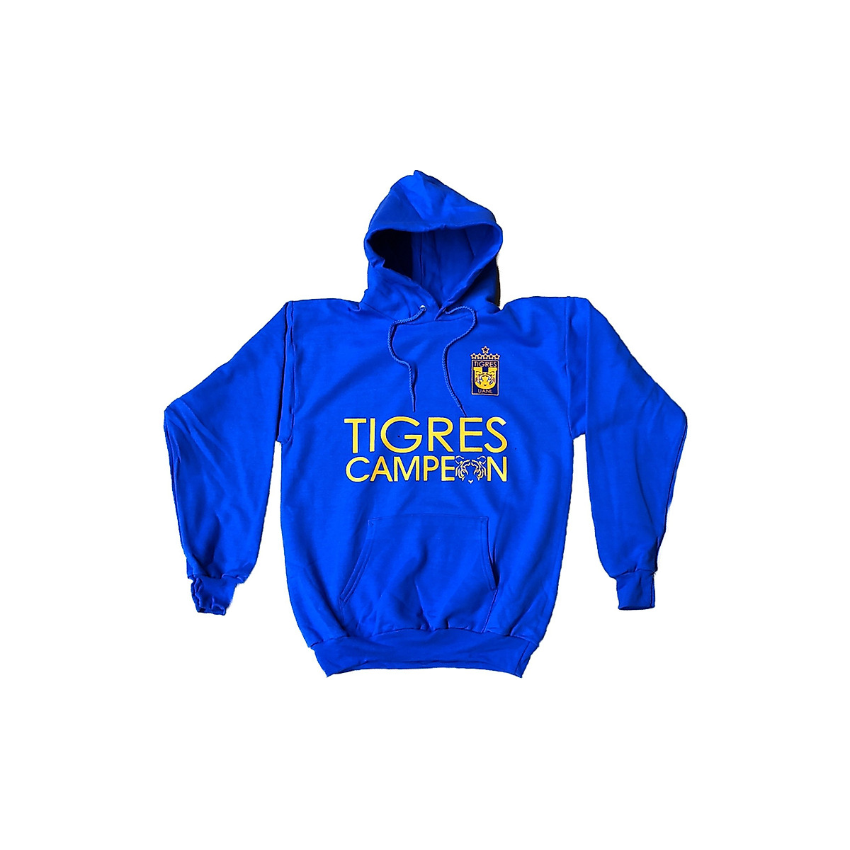 Tigres UANL 2017 Campeon Otra Vez Apertura Champions Hoodie Sweater (2XL, Blue)