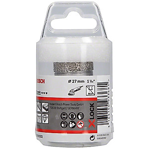 Bosch Professional 2608599032 Diamond Dry Drill Best for Ceramic X-Lock, Dry Speed, Diameter 27 mm, Working Length 35 mm