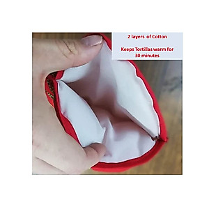 Tortilla Warmer Microwave Safe / Microwaveable Container Round 8in With Bandana-like desing, two layers, this container will keep your tortillas warm/ Mexican Tortillas Warmer