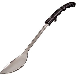 Winco Solid Basting Spoon with Stop Hook and Bakelite Handle, 13-Inch