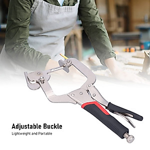 Orenic Pocket Hole Clamp, 360° Rotation Movable Claw Grip Adjustable Buckle Woodworking Clamps, Open Pliers Pocket Hole Jig Kit, Adjustable Clamps for Woodworking & Angled Holes, Woodworking Clamps