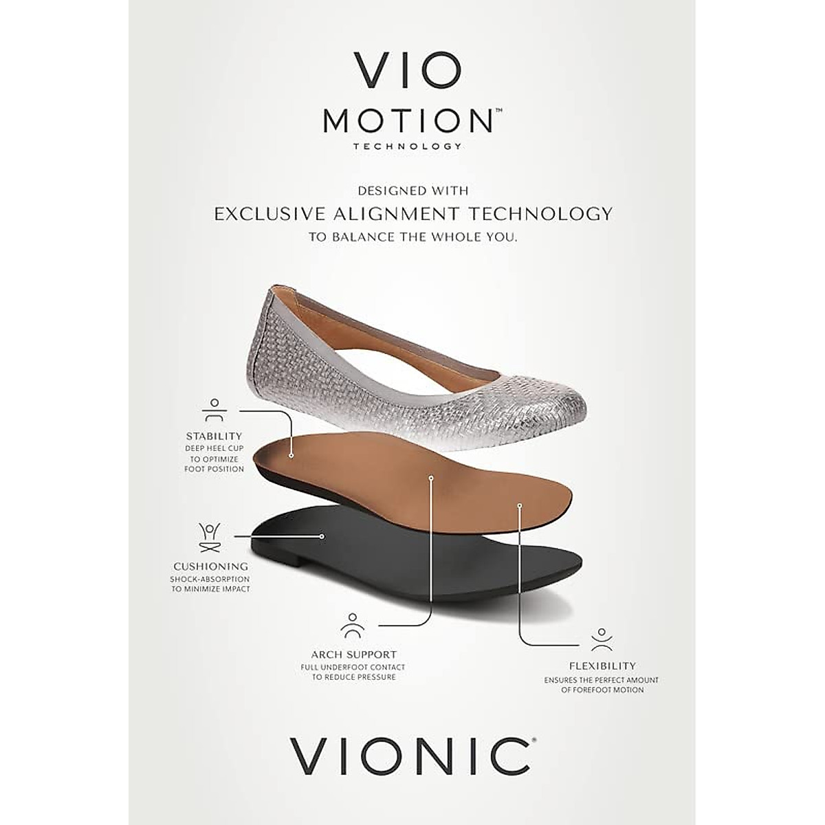 Vionic Women’s Ballet Flat Anita- Supportive Round Toe Dress Shoes That Include a Built-in Arch Support Insole 5-12 Tan Croc Suede 8.5 Medium