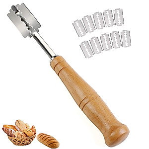 YellRin Bread Lame Slashing Tool Dough Bread Bakers Scoring Knife Tool with 14 Blades (Bread Lame)