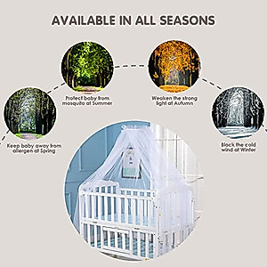 SH-RuiDu 1PC Crib Dome Net Baby Child Mosquito Net Newborn Foldable Mosquito Mesh Net