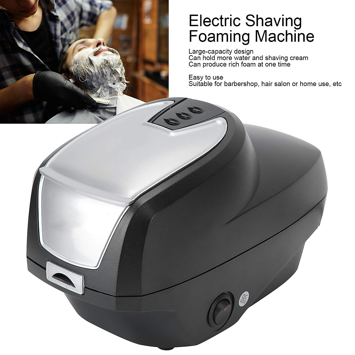 Jinyi Hot Lather Machine, Hot Lather Machine for Shaving, Hair Salon Electric Shaving Foaming Machine, Professional Lather Maker for Face Shaving, Gifts for Men Husband Dad Barber(US Plug)