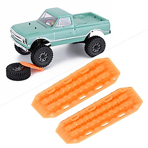 Dilwe 2pcs RC Sand Ladder, RC Plastic Recovery Ramps Board Compatible with 1/24 1/18 RC Car(Orange)