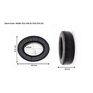 Dekoni Audio EPZ-HD600 Elite Hybrid Ear Pads for Sennheiser HD600 Headphones