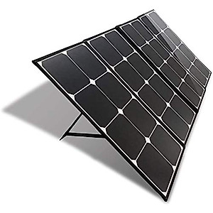 AmpTORRENT 100W Solar Panels for Portable Power Station,Foldable Solar Battery Charger Flexible Panels with 18V DC Output,Portable Power Backup for RV Marine Boat Off Grid Outdoor Solar Power Charging
