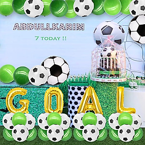 Soccer Balloons Soccer Party Decorations GOAL Trophy Balloons For Men’s Boy’s Soccer Birthday Party Sports Theme Party Football Theme Party Supplies (Style 01)