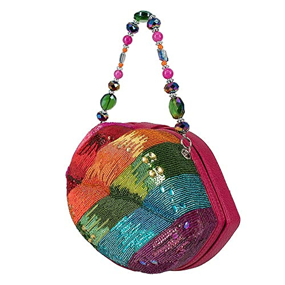 Mary Frances Womens Mary Frances Rainbow Kisses Top Handle handbag, Multi, One Size US