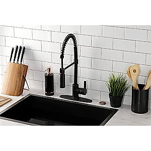 Kingston Brass LS8776CTL Continental Pre-Rinse Kitchen Faucet, 8" in Spout Reach, Naples Bronze