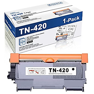 Onward TN4201pk TN420 Toner Cartridge: Compatible with Brother TN-420 Toner Cartridge Black High Yield Replacement for Brother Printer HL-2280DW DCP-7060D Intellifax 2840 2940 Ink (2,600 Pages)