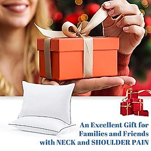 Homemate Bed Pillows for Sleeping - Standard Size(20"x26") Set of 4 Pillows Allergy Friendly Microfiber Shell Fluffy Down Alternative Filling Breathable Pillow Suitable Back Stomach or Side Sleepers