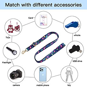 Phone Lanyard,Universal Phone Cross body Straps and Wrist Straps Set,Adjustable Shoulder Neck Lanyard for Keys, Key chain,Phone Case ID Badge, Phone Wallet,Compatible with Most phones （bird）