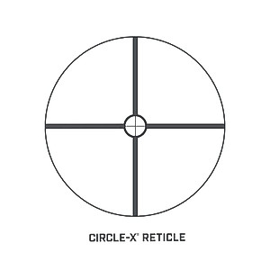 Bushnell Banner Dusk & Dawn 3-9x40 Matte Black Circle-X Reticle Riflescope with 4" Eye Relief with Scope Rings