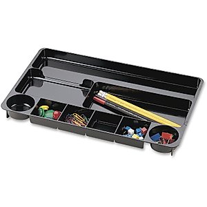 Officemate Recycled Plastic Drawer Organizer, Black (OIC26032)