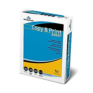 10 Ream Case of GP Copy & Print Paper, 8.5 x 11 Inches Letter Size, 92 Bright White, 20 Lb, Ream of 500 Sheets, 5000 sheets total per case