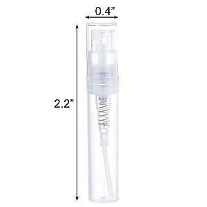 BlingKingdom 10pcs 2ml Refillable Mini Spray Atomizer Empty Bottles Portable Perfume Liquid Travel Sample Bottle Sprayer