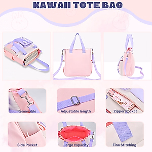 LANSHIYA Kawaii Backpack for School Girls Bunny Backpack Kids Casual Bookbag Cute Outdoor Daypack