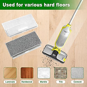 Gogintik Flannel Composite Replacement Pads for VACMOP Disposable Hard Floor Vacuum and Mop Pad Refills, 8 Count