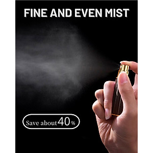 BRARIOS Travel Perfume Atomizer Refillable,Empty Portable Cologne Dispenser,Mini Aftershave Sprayer for Men and Women(Gold 5ML)