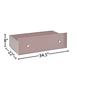Donco Kids 505-CP Dual Under Bed Drawer, One Size, Dark Cappuccino