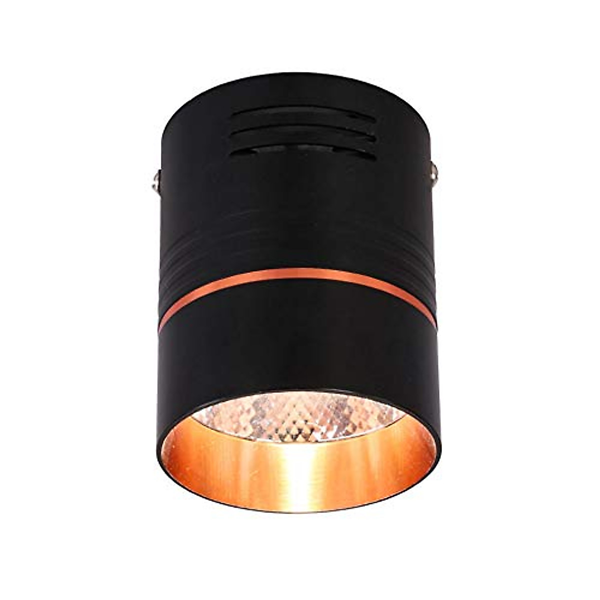 PEHUB 5W 10W 15W Downlight Indoor Ceiling Surface Mounted Spotlight Picture Display Accent Lamp Warm White 3000K 6000K LED Down Light Hotel Loft Villa Home Lighting High Brightness (Color : Black(15W