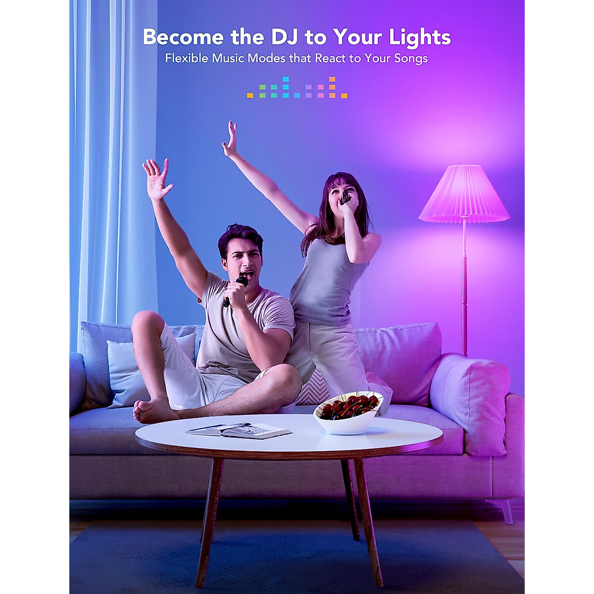 Govee Smart Light Bulbs 1200 Lumens, Color Changing Light Bulbs RGBWW Dimmable, Works with Alexa & Google Assistant, Color Lights Bulb, 12W 85W Equivalent A19 LED Bulbs for Bedroom Living Room, 2 Pack