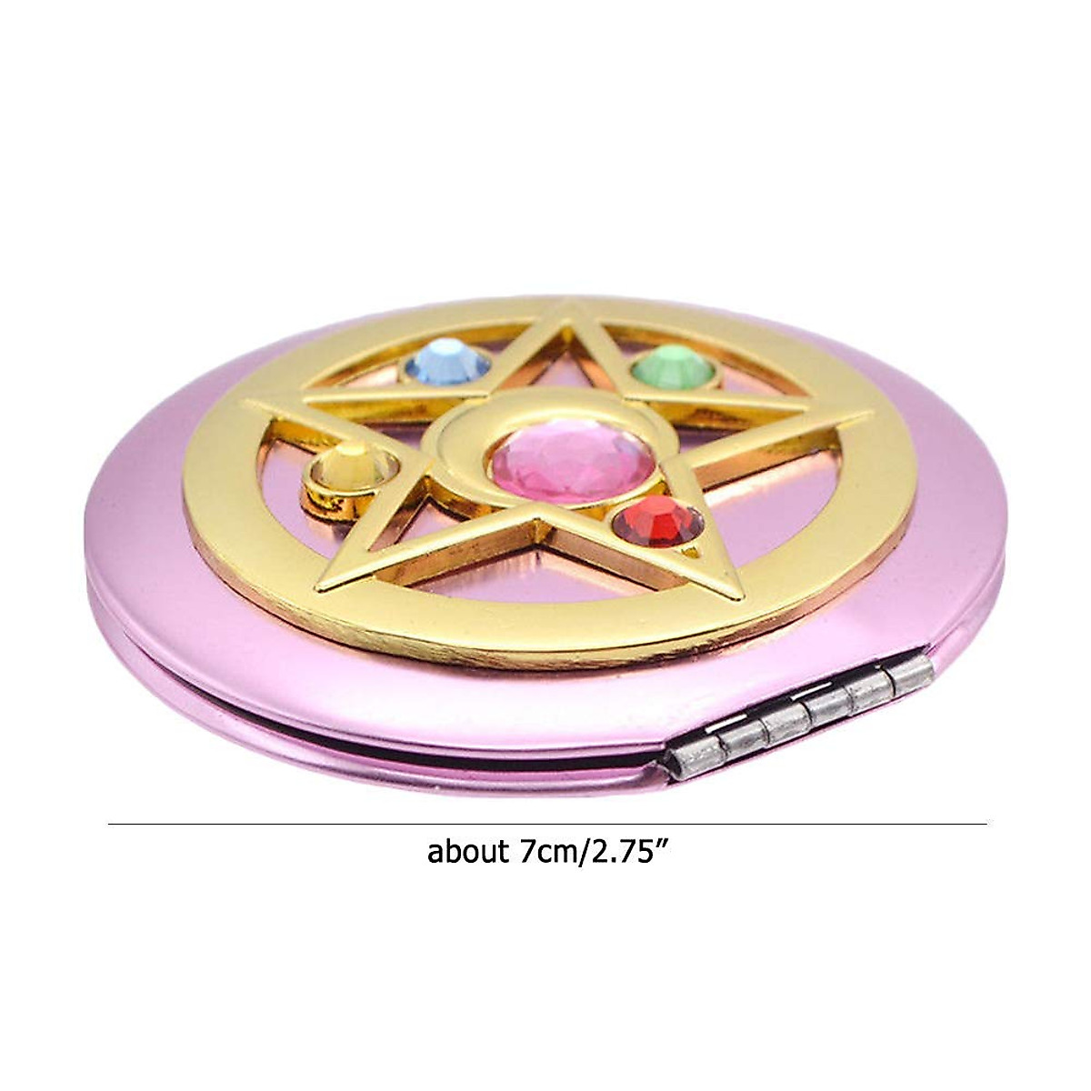 Makeup Compact Mirrors, Personal Portable Travel Handheld Foldable Double Sided Mirror