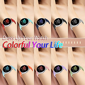 Compatible with Samsung Galaxy Watch 4 Band 44mm 40mm/Galaxy Watch 4 Classic 46mm 42mm Women Girls,Galaxy Watch Active 2 40mm 44mm,20mm Slim Smart Watch Bands for Galaxy Watch 3 41mm/Galaxy Watch 42mm
