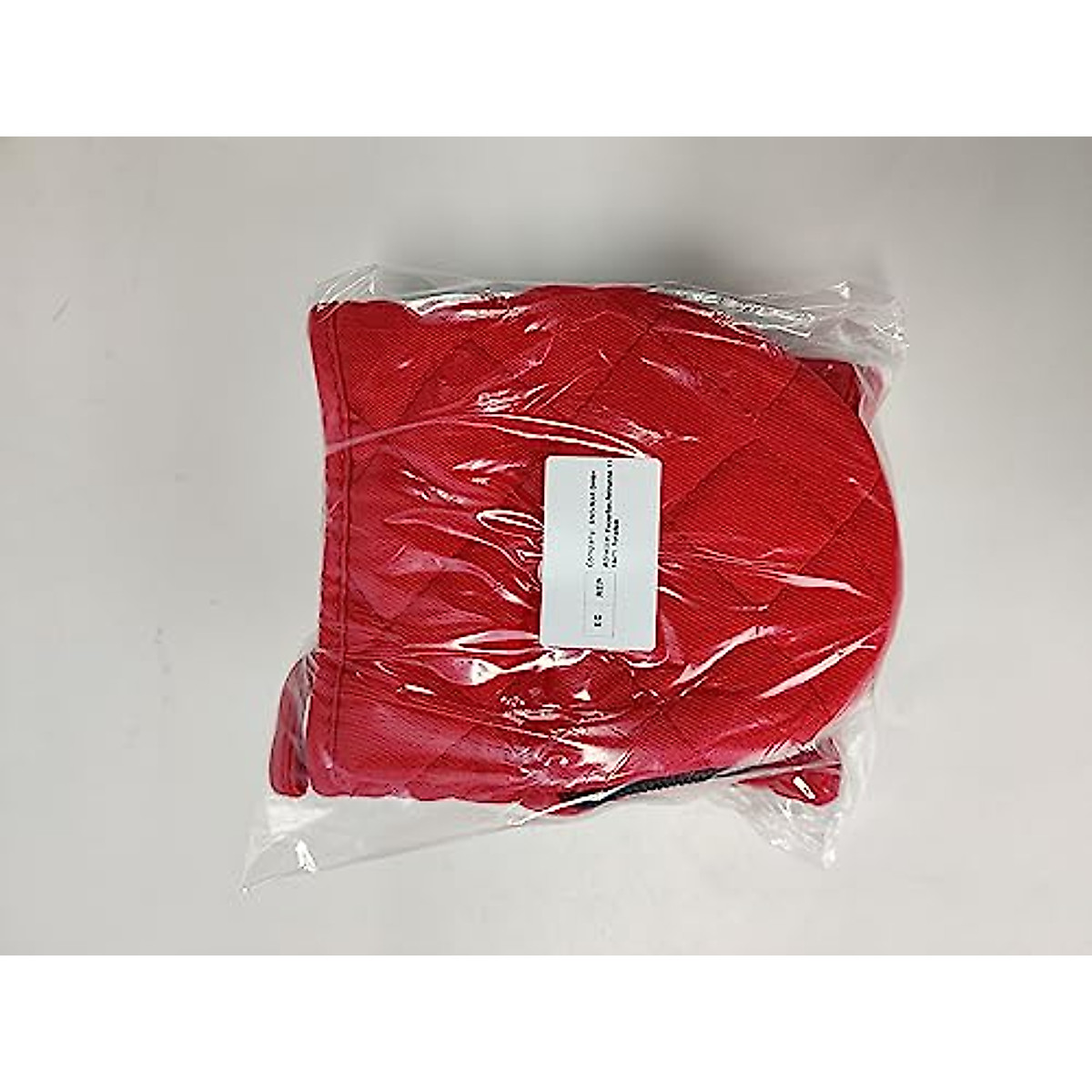 Nuscen 2 Pcs Mini Oven Gloves,Heat Resistant 500 Degrees, Oven Mitts,Cotton Neoprene Non-Slip Grip, Hanging Loop, for Microwave BBQ, Kitchen, Baking,Grilling/Machine Washable (Red)