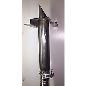 GenExhaust Universal Generator Exhaust System Double Layer Wall Attachment for 1-1/2" ID Steel tubing