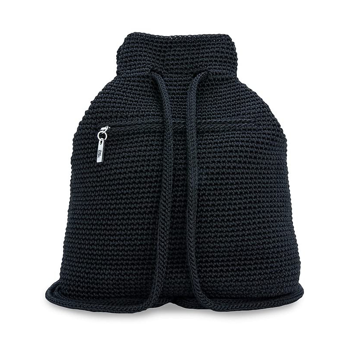 The Sak Crochet Craze Dylan Backpack, Large Lightweight Bag with Dual Straps, Black