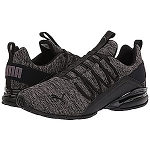 PUMA Men's Axelion Running Shoe, Multi Black-Castlerock, 10