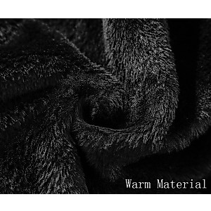 INVACHI Men's Skiing Jacket with Hood Waterproof Fleece Parka Ideal for Hiking Fishing and Travel