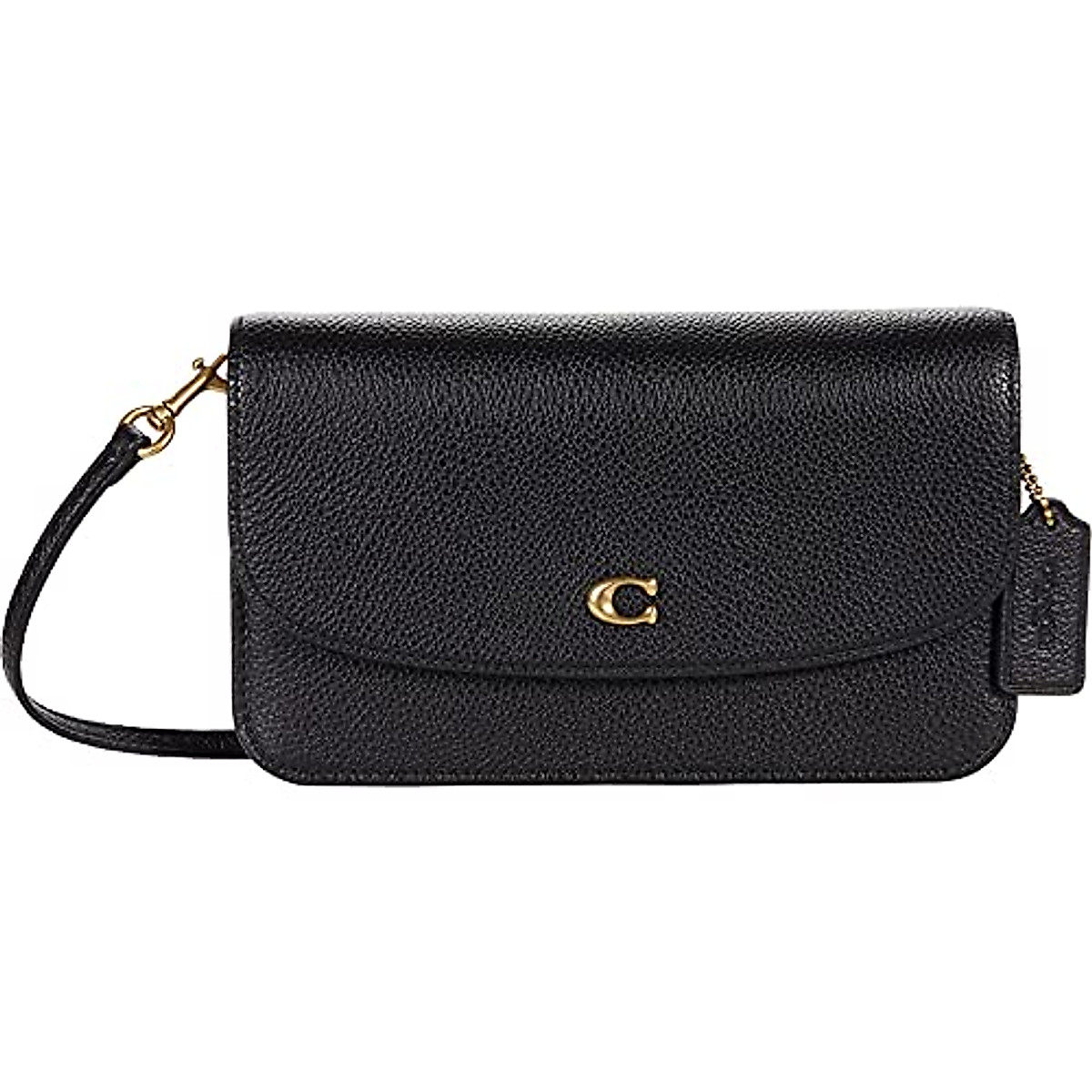 COACH Polished Pebble Leather Hayden Crossbody Black One Size