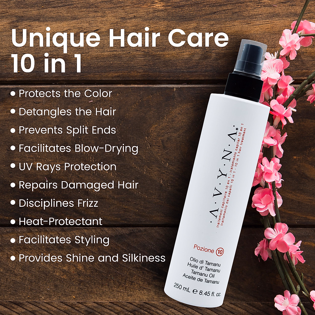 Avyna Pozione 10 Leave In Spray Hair Conditioner Treatment