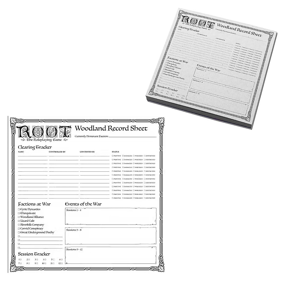 Magpie Games Gamemaster Accessory Pack - Root: The Roleplaying Game Expansion, Tri-Fold Tabletop GM Screen and Campaign Notepads