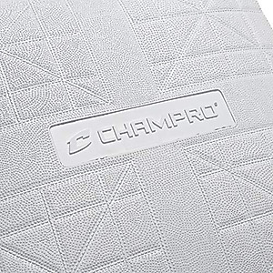 CHAMPRO Pro Style Molded Rubber Base Set of 3 Ground Anchored Bases for Baseball and Softball , WHITE, 15" x 3"